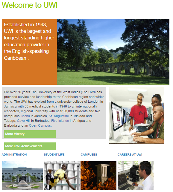 Redesign | The University of the West Indies