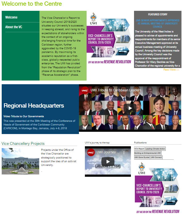 Redesign | The University of the West Indies