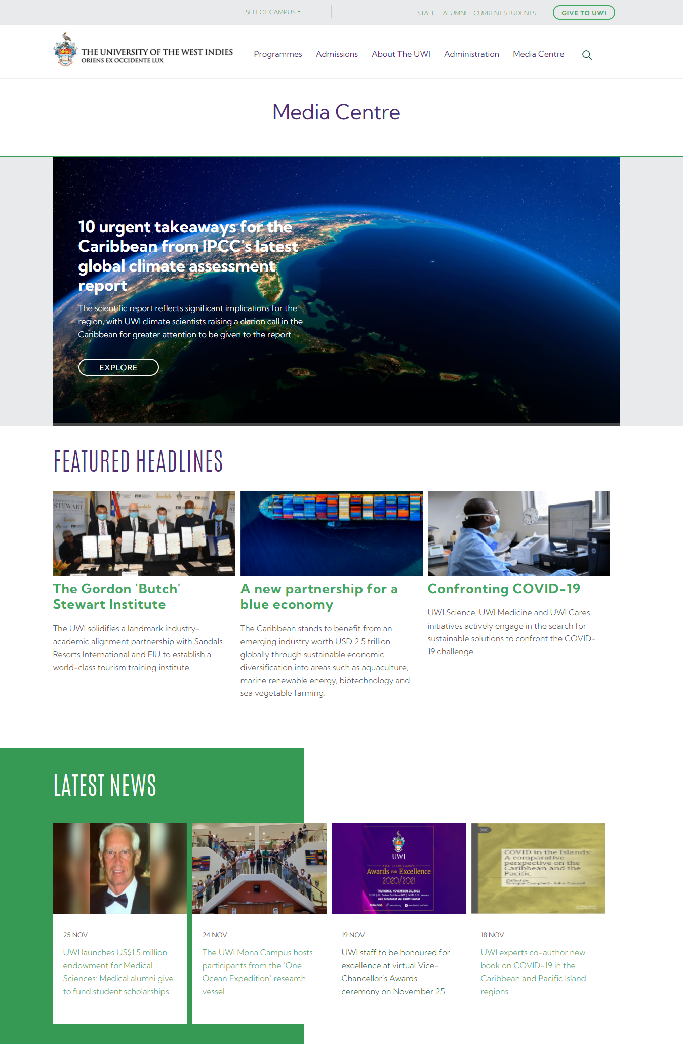 Redesign | The University of the West Indies